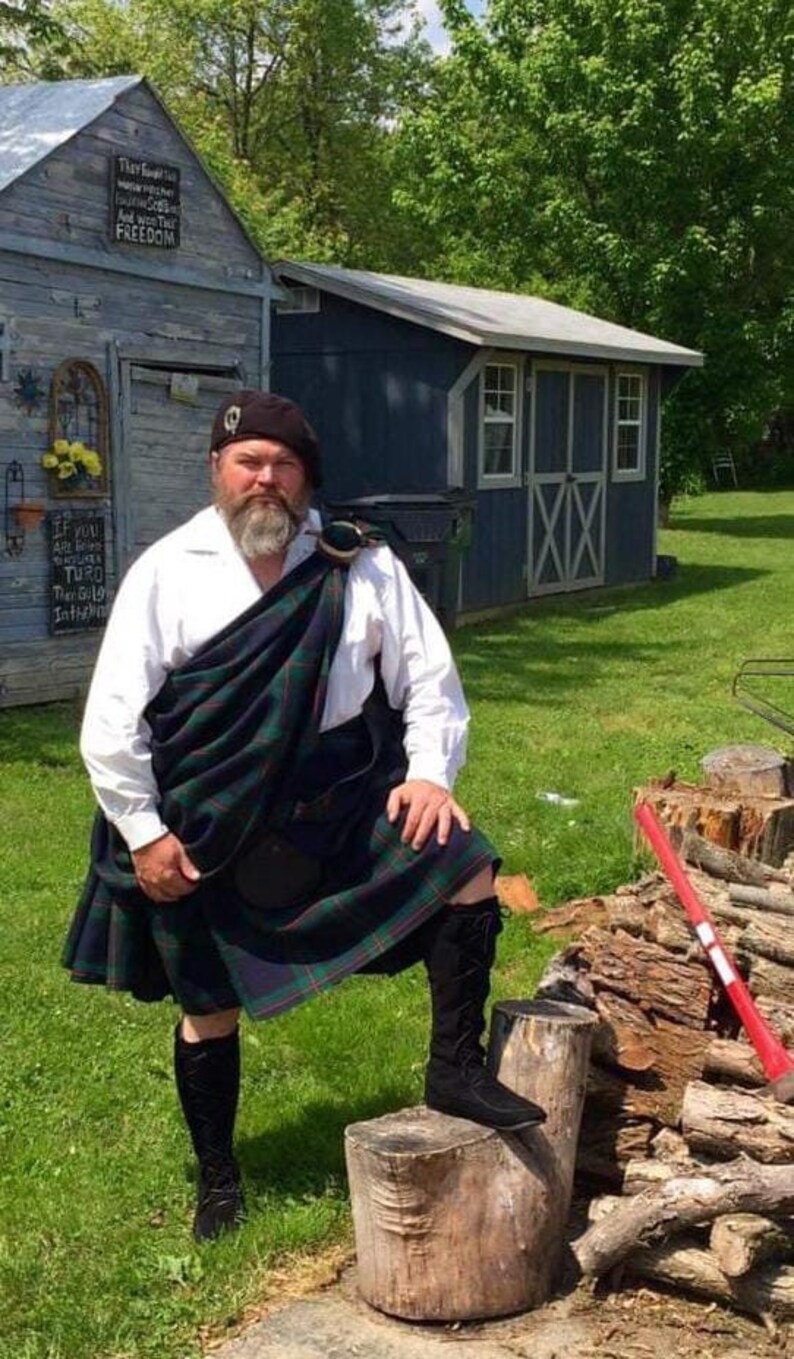 Traditional Handmade Scottish Great Kilt Scottish Vintage Tartan Great ...