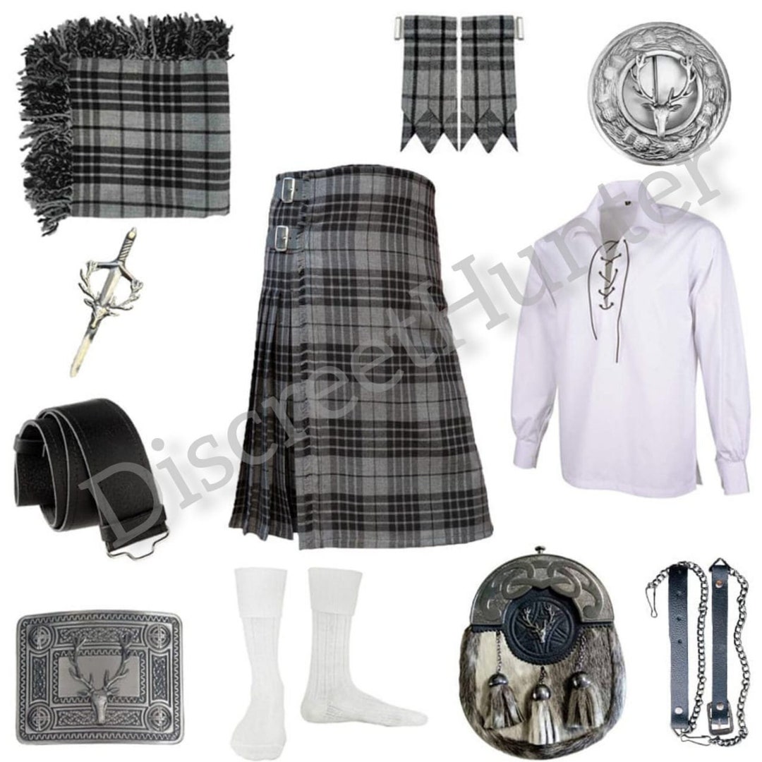 16th Century Scottish Traditional Handmade Vintage Tartan Kilt With ...