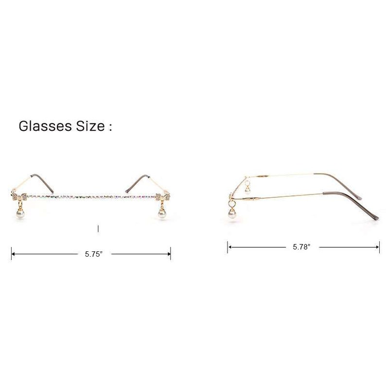 Straight Bedazzled Bar Glasses, Futuristic Face Jewelry, Fashionista ...