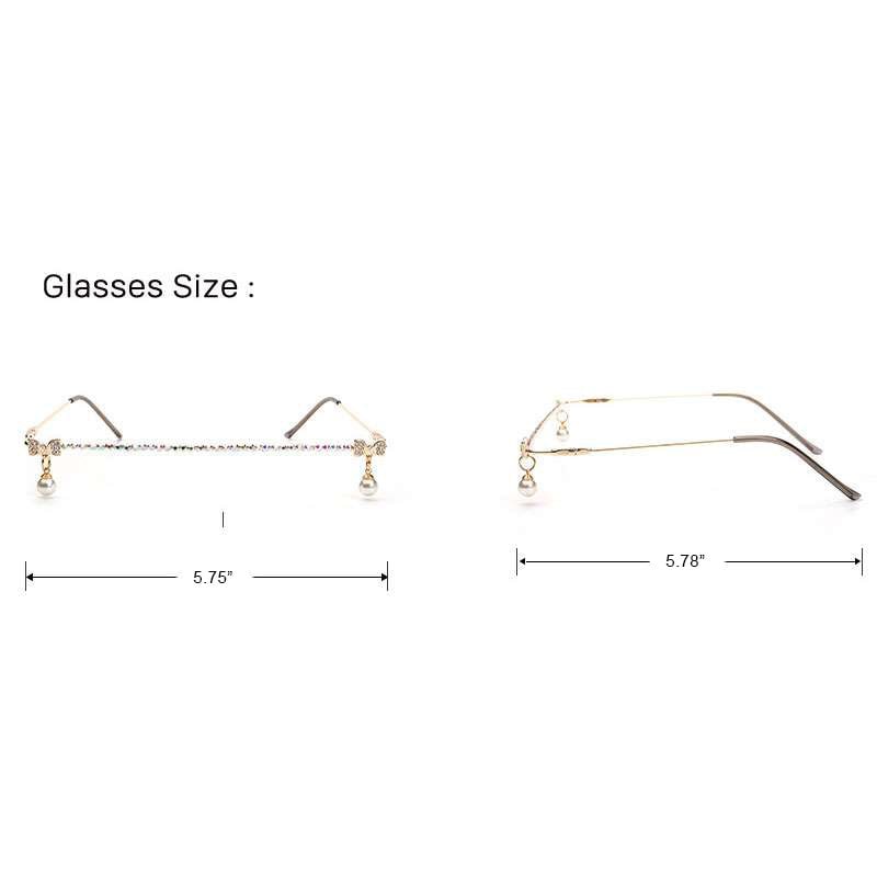Straight Bedazzled Bar Glasses, Futuristic Face Jewelry, Fashionista ...