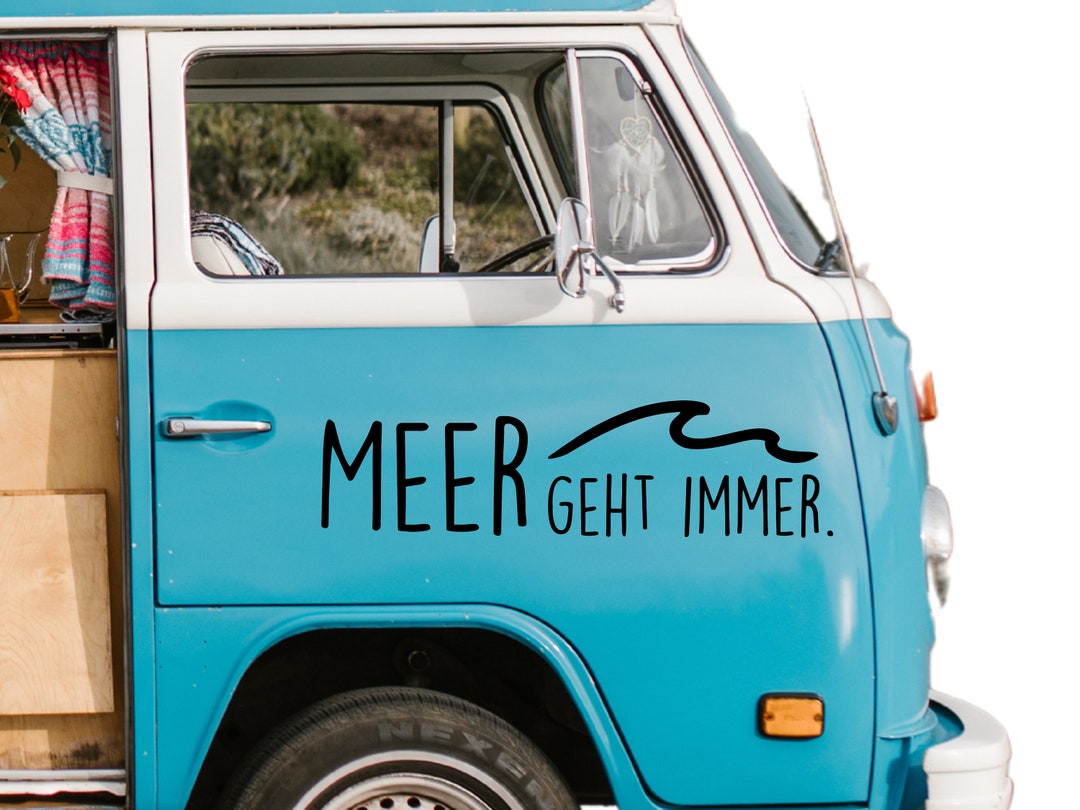 The Sea is Always There. Motorhome Caravan Sticker Car Caravan Van ...