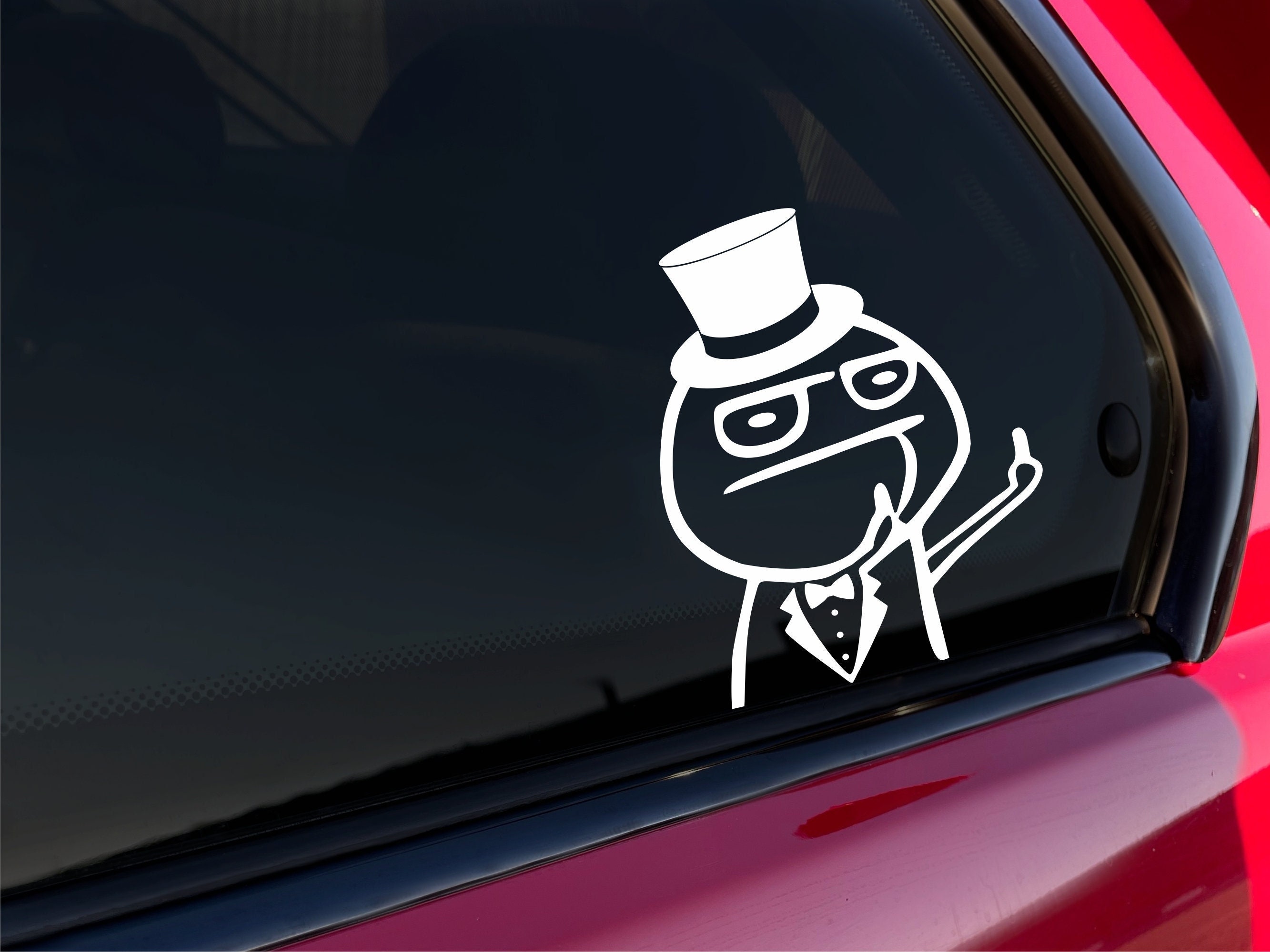 Car Sticker Funny Car Sticker Figure Foil Tuning Plott Side - Etsy