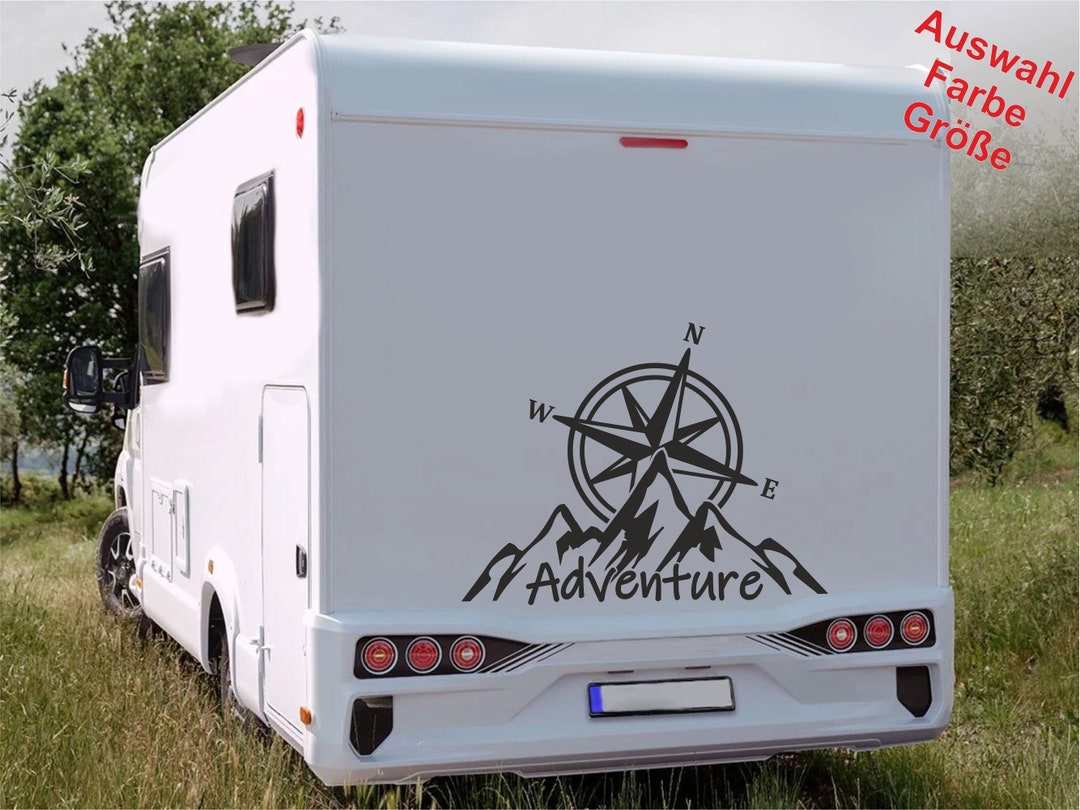 Wohnmobil Aufkleber | Wohnwagen Aufkleber | Berg Gebirge Kompass ...
