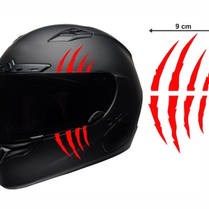 Motorcycle Helmet Sticker Motorcycle Stickers Claw Claw Scratches ...