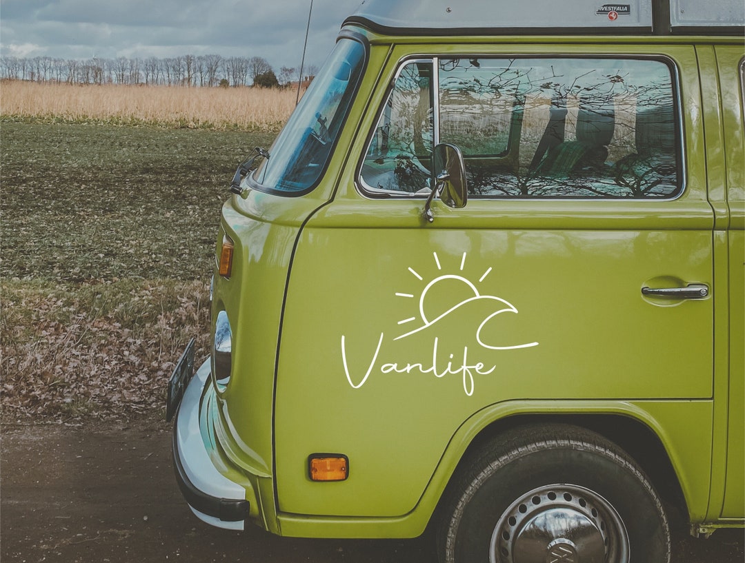 Sticker for Camper Motorhome Bulli Bumper Van Vanlife Wave Sun - Etsy