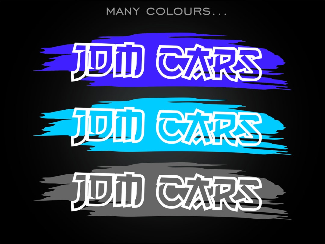 Car Stickers JDM CARS Oil Slick Tuning Sticker Window - Etsy