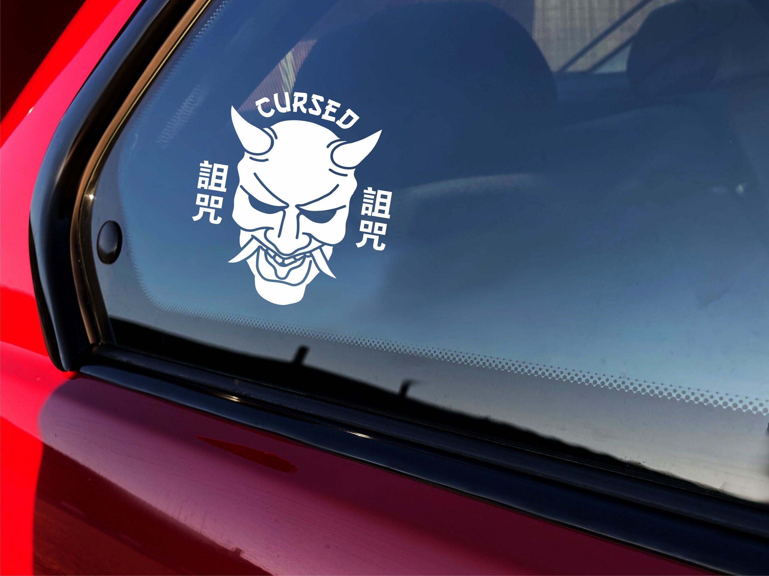 Car Stickers Cursed Devil Tuning Sticker Window Stickers - Etsy