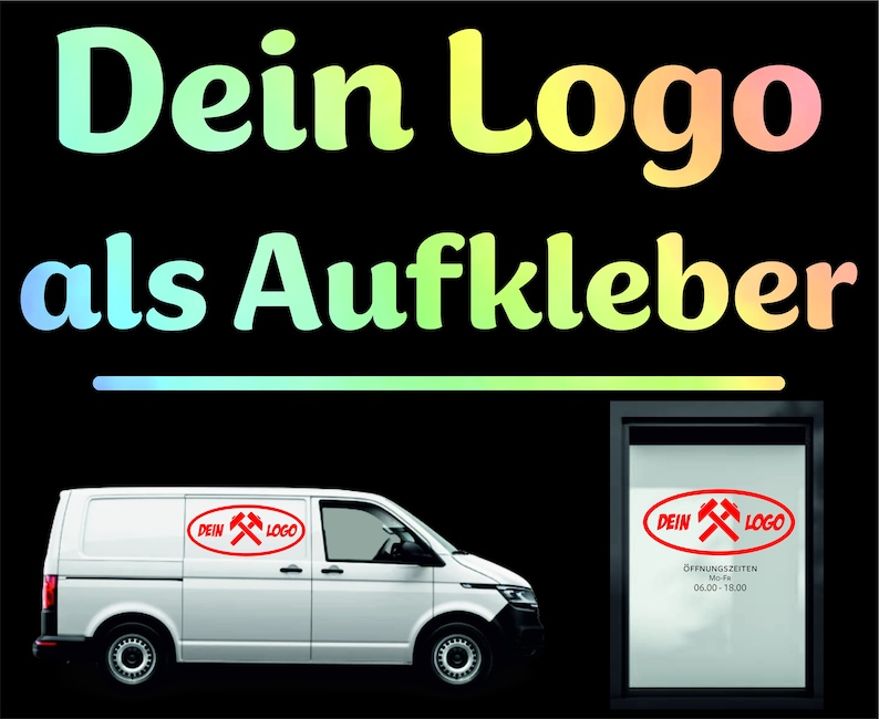 Dein eigenes LOGO als Vinyl Aufkleber Firmenlogo Dein - Etsy.de