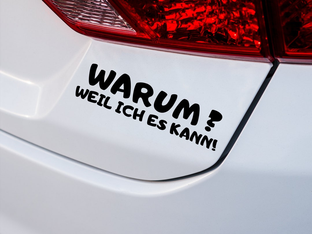 Why Because I Can Vinyl Car Sticker Tailgate Sticker Motorhome Caravan ...