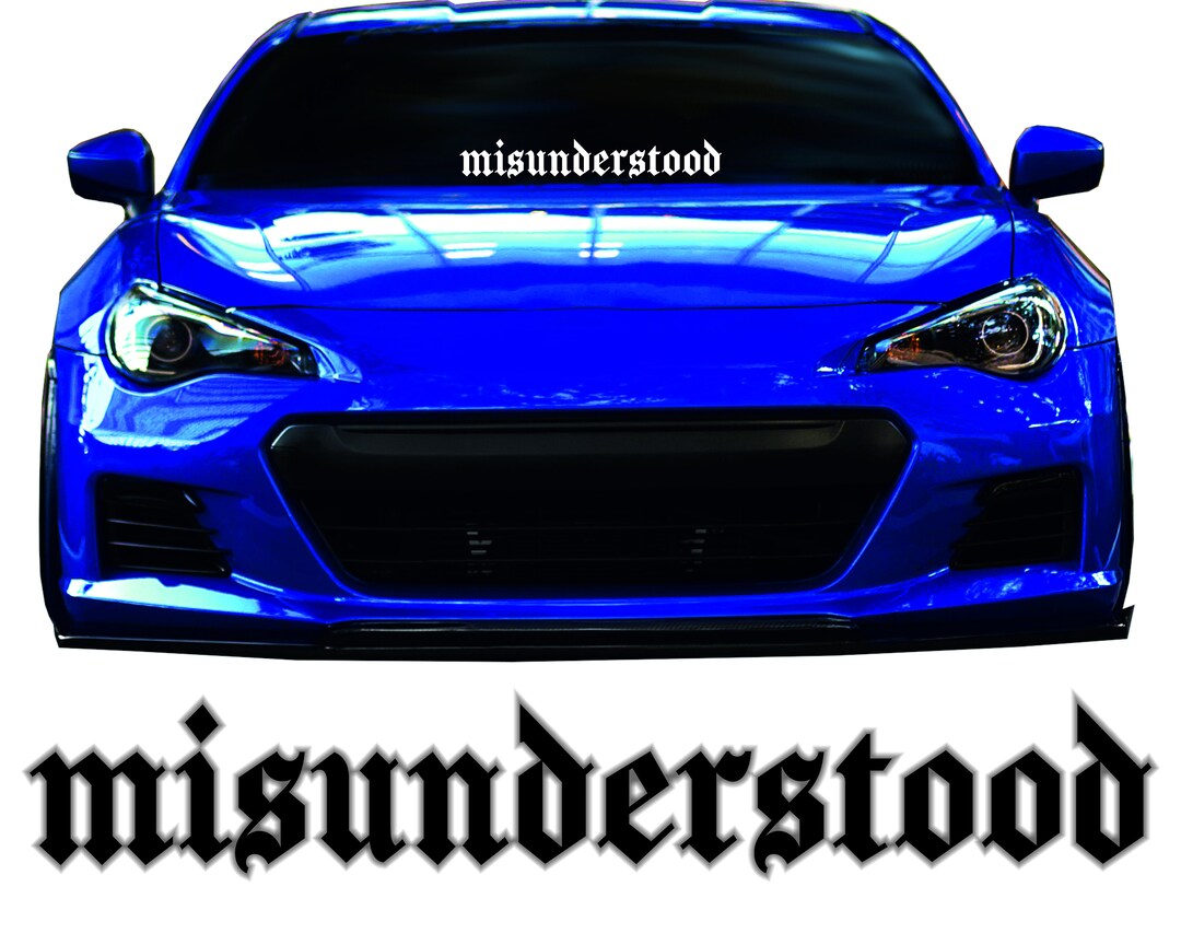 Car Sticker Misunderstood Tuning Car Sticker Car Sticker Jdm ...