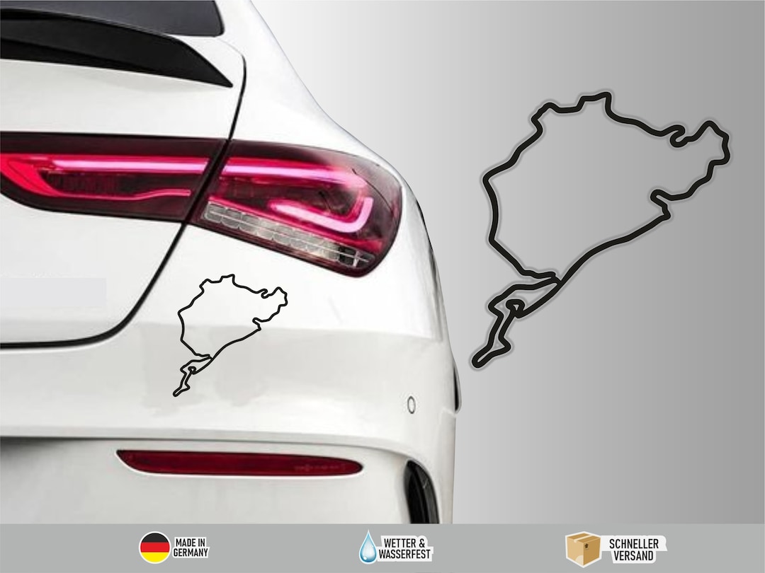 Auto Aufkleber Nürburgring Nordschleife Autoaufkleber Car Sticker ...
