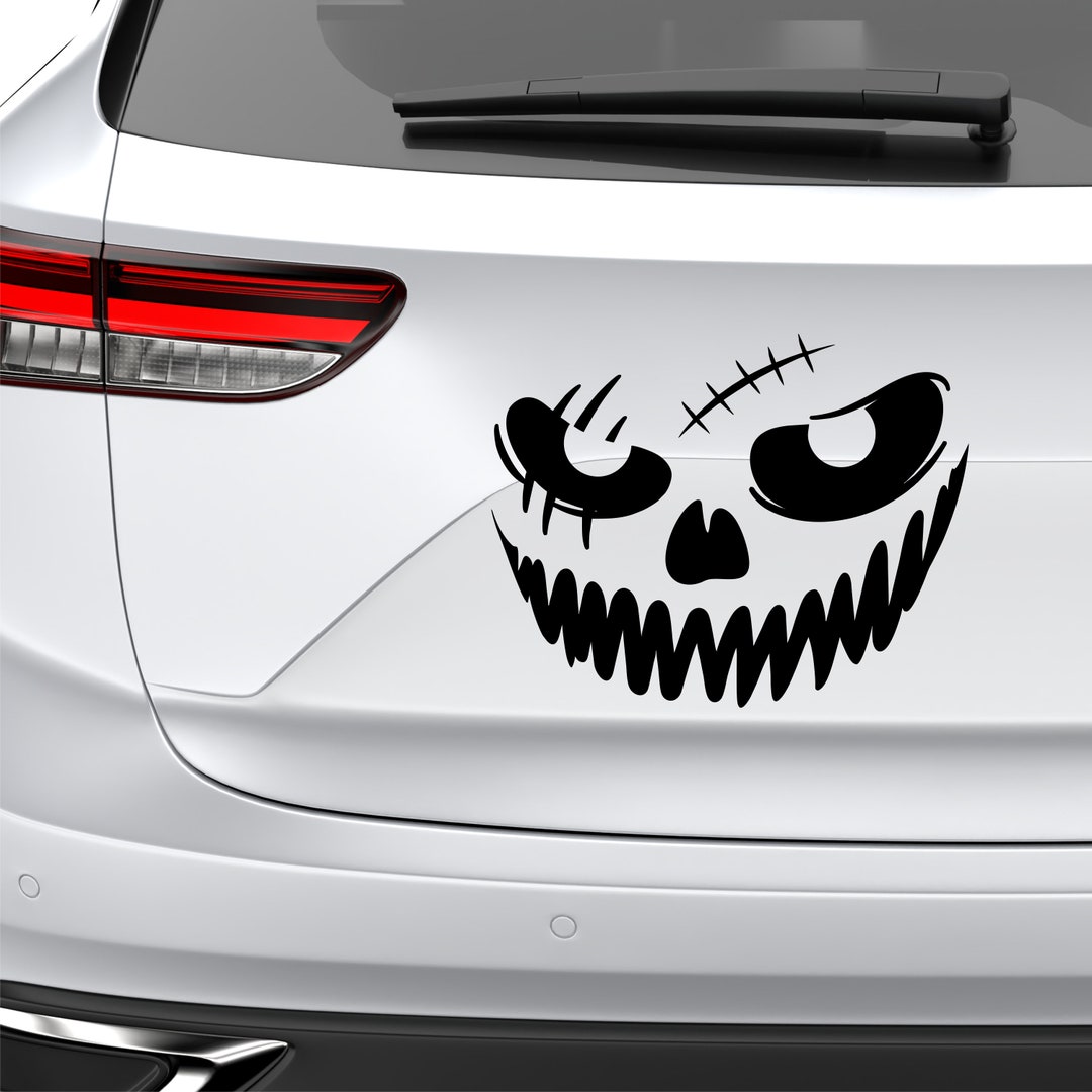 Monster Scary Ghost Car Sticker | Vinyl Car Sticker | Tailgate Sticker ...