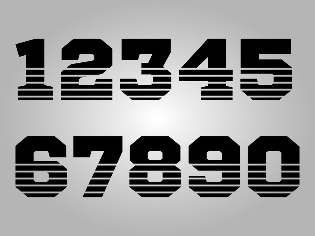 Start Numbers SET Motorcycle Sticker Tuning Sticker Disc - Etsy