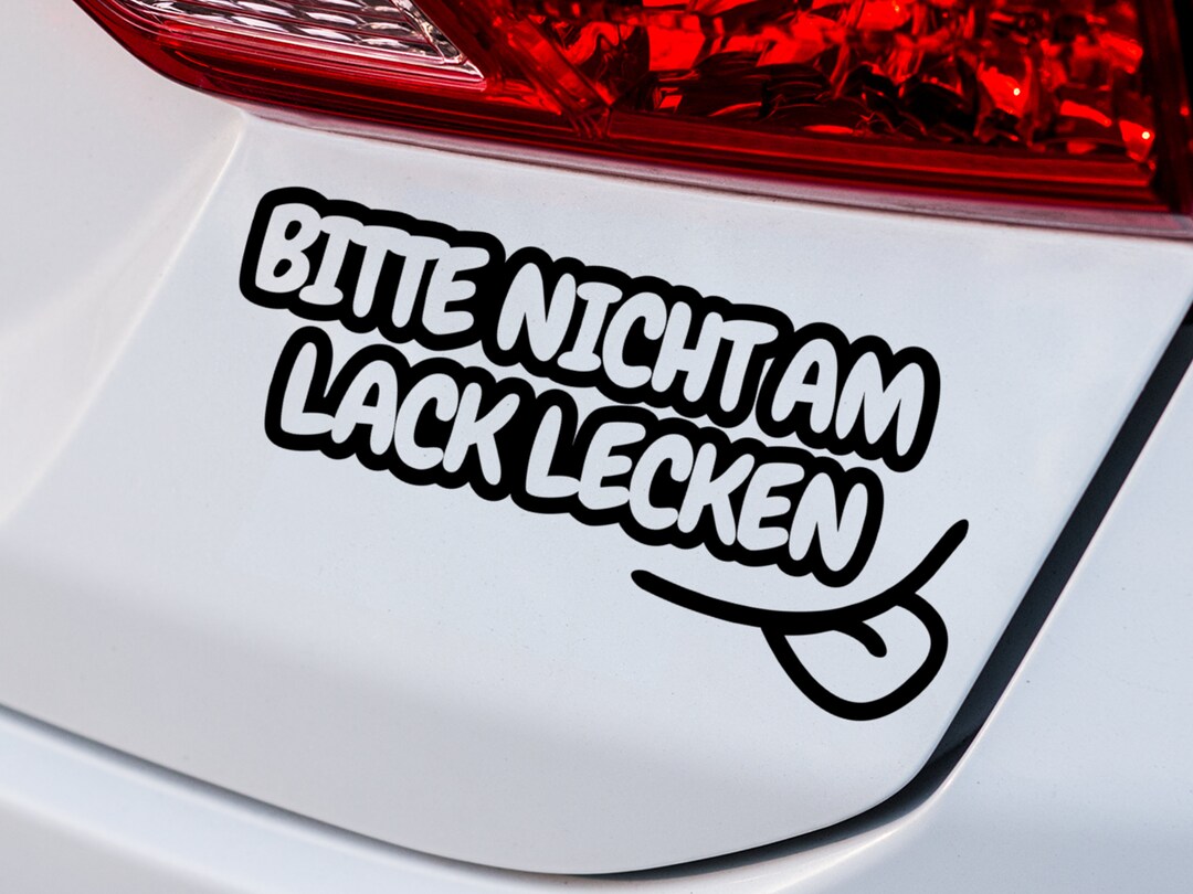Funny Car Sticker - Please Do Not Lick the Paint - Tuning Sticker ...