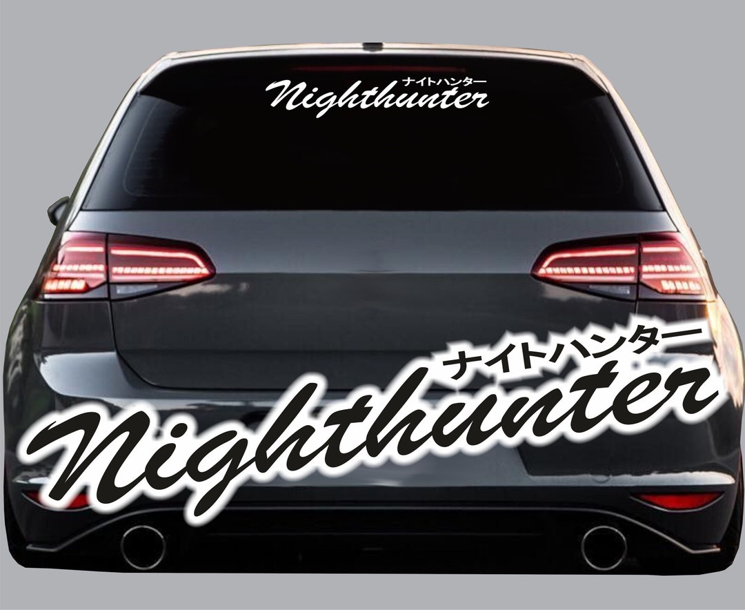 Car Sticker Nighthunter Car Sticker Car Sticker Jdm Front Windows ...