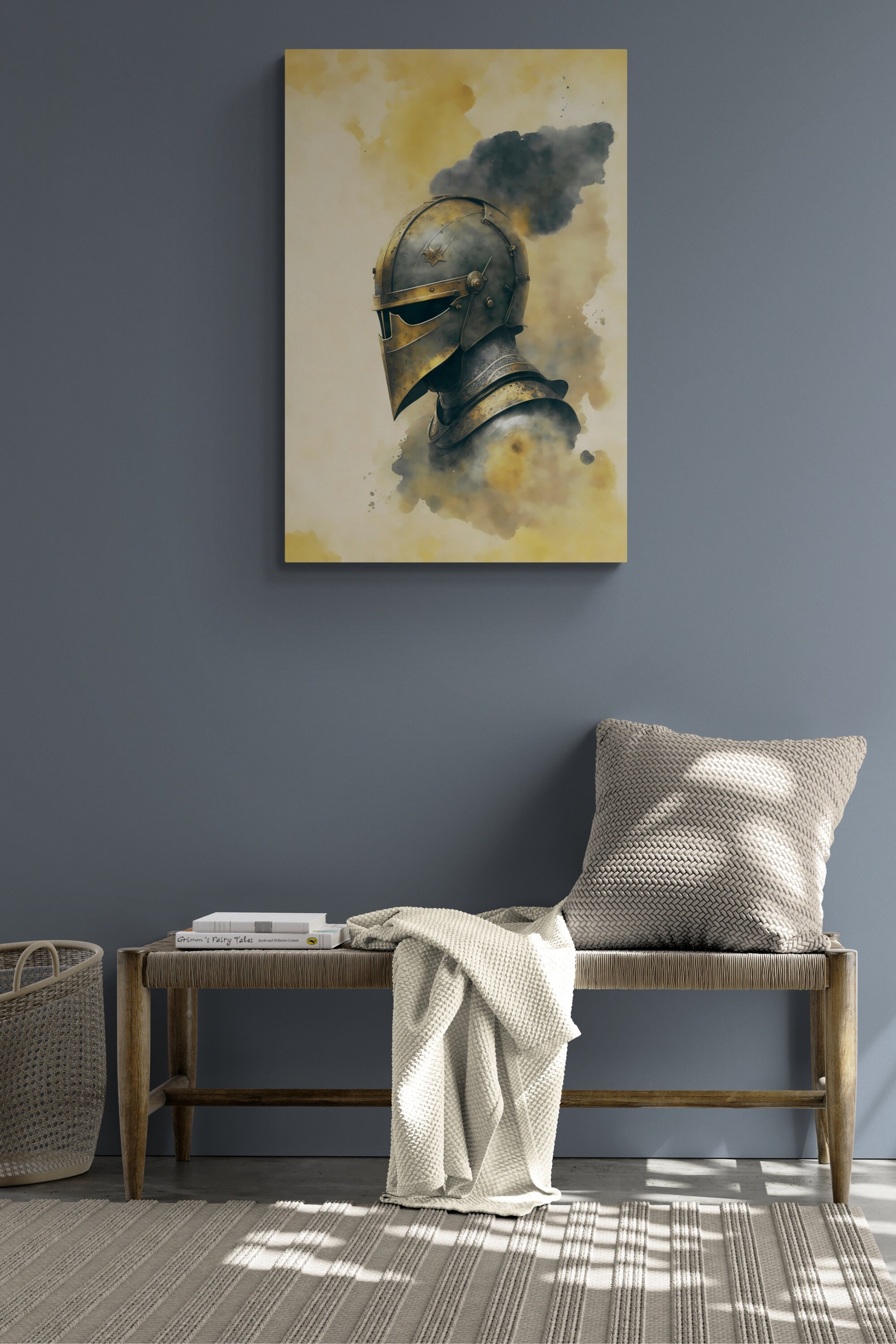 Knight Wall Art for Medieval Home Décor Helmet Armour Wall - Etsy