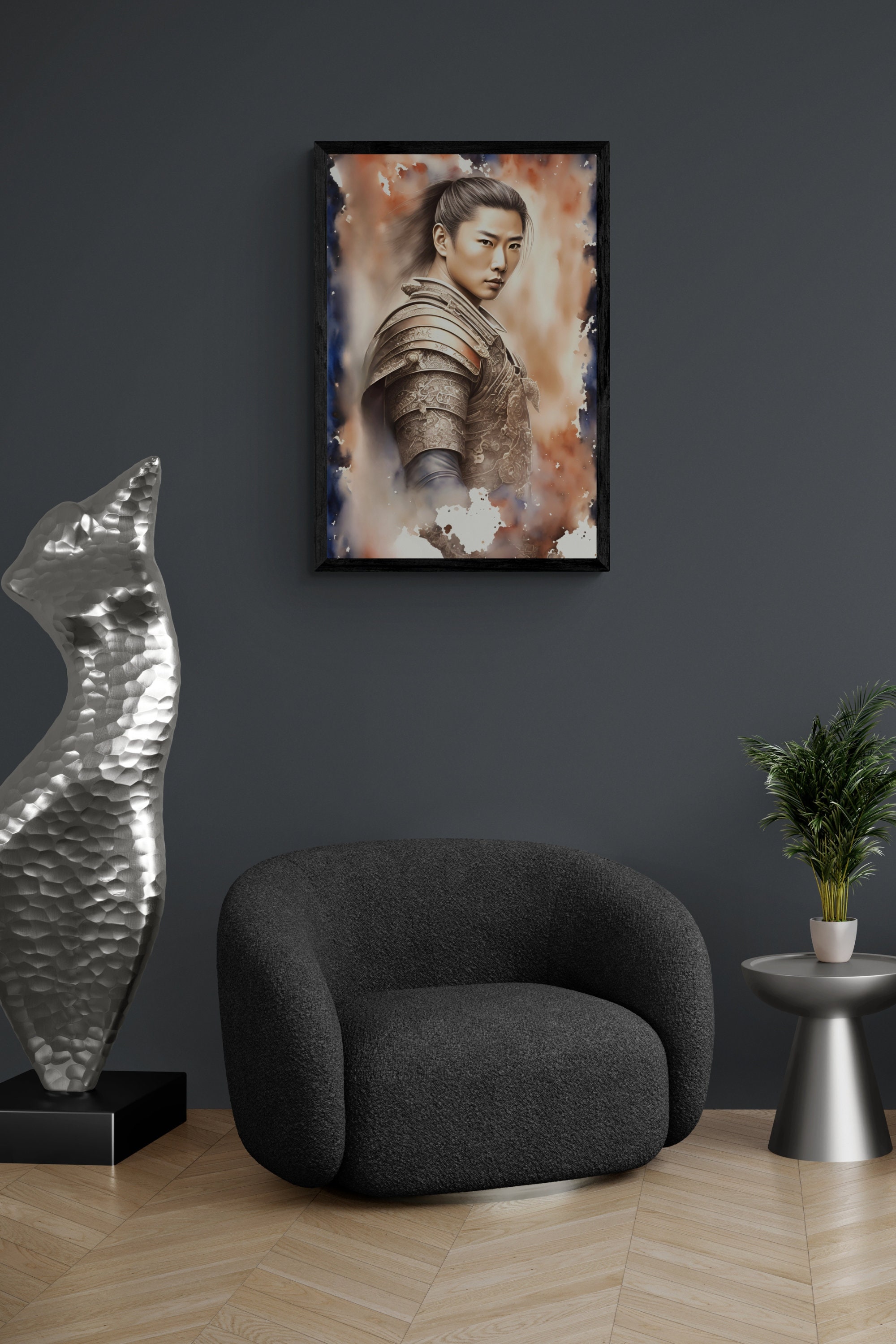 Samurai Oath Warrior Wall Art, Samurai Wall Décor, Printable Digital ...