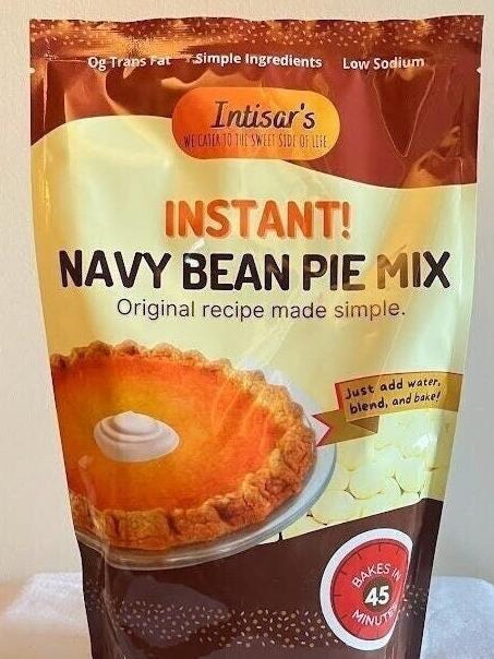 Navy Bean Pie Mix, Gourmet Dessert, Quick and Easy Pie Mix, Traditional ...