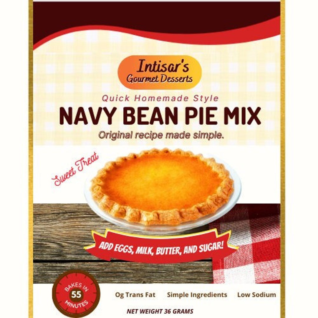 Intisar's Instant Navy Bean Pie Mix Starter Packet With Vanilla ...