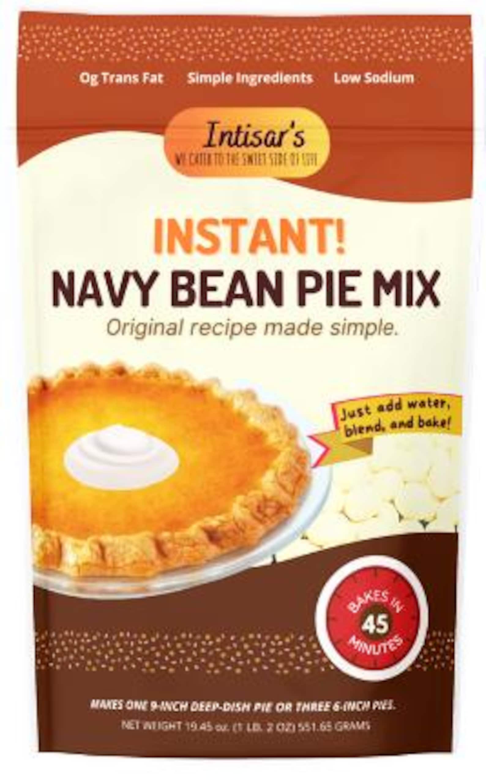 Navy Bean Pie Mix, Gourmet Dessert, Quick and Easy Pie Mix, Traditional ...