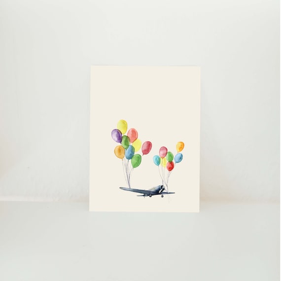 Aviation Birthday Card Gift for Pilot Aviator Digital - Etsy