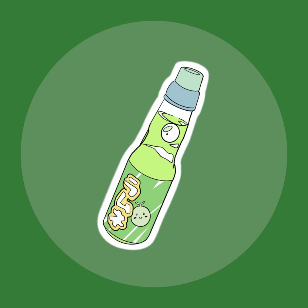 Ramune Melon Japanese Drink Sticker - Etsy