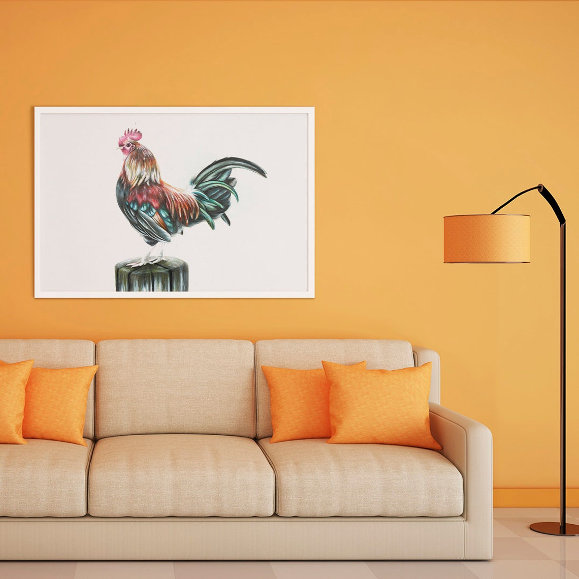 The Dutch Bantam Rooster Ayam Kate Art Print Wall Decor Wall Art - Etsy