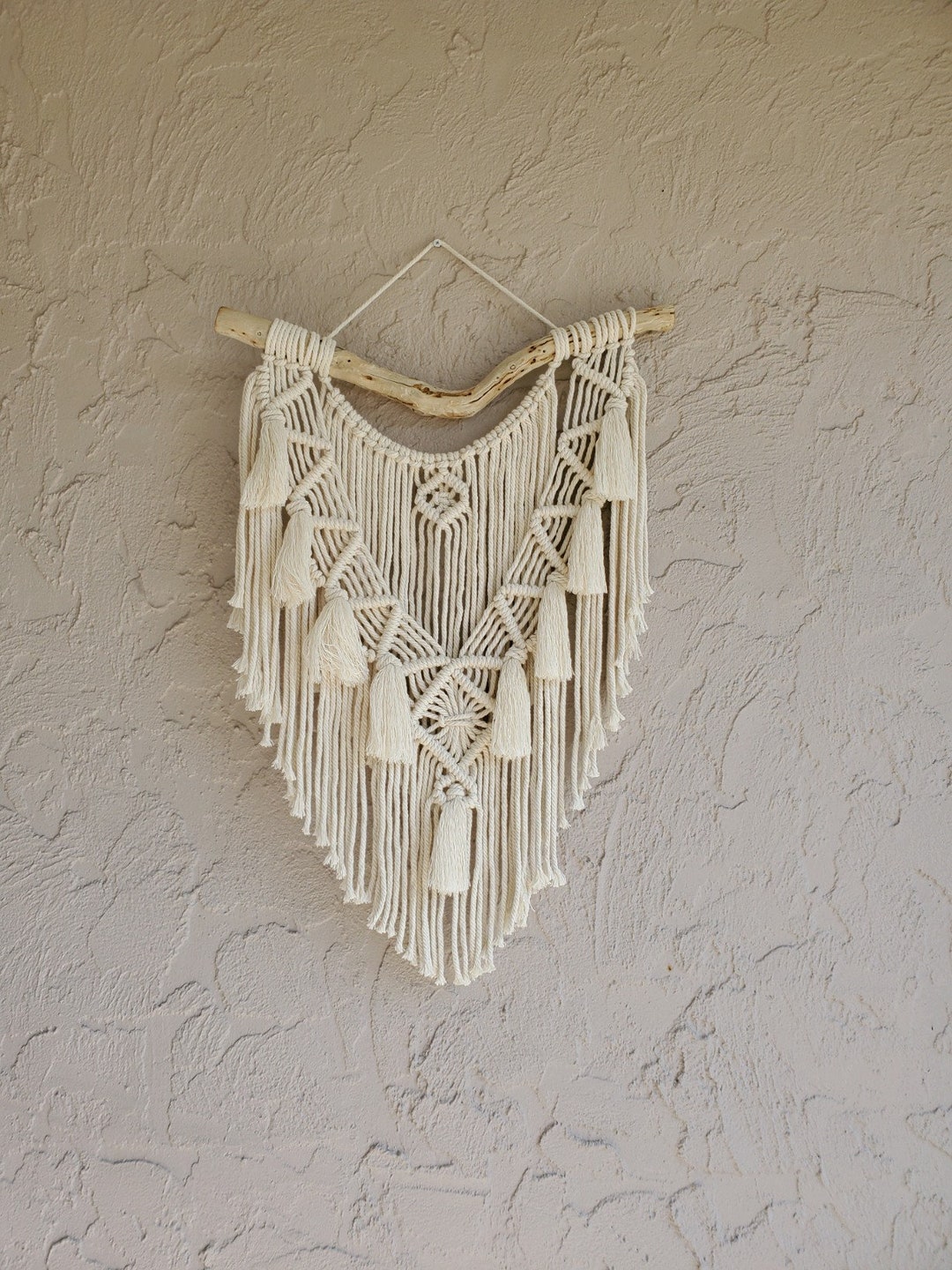 DESERT Large Boho Macrame Wall Hanging Tasseled Macrame Art Wall Decor ...
