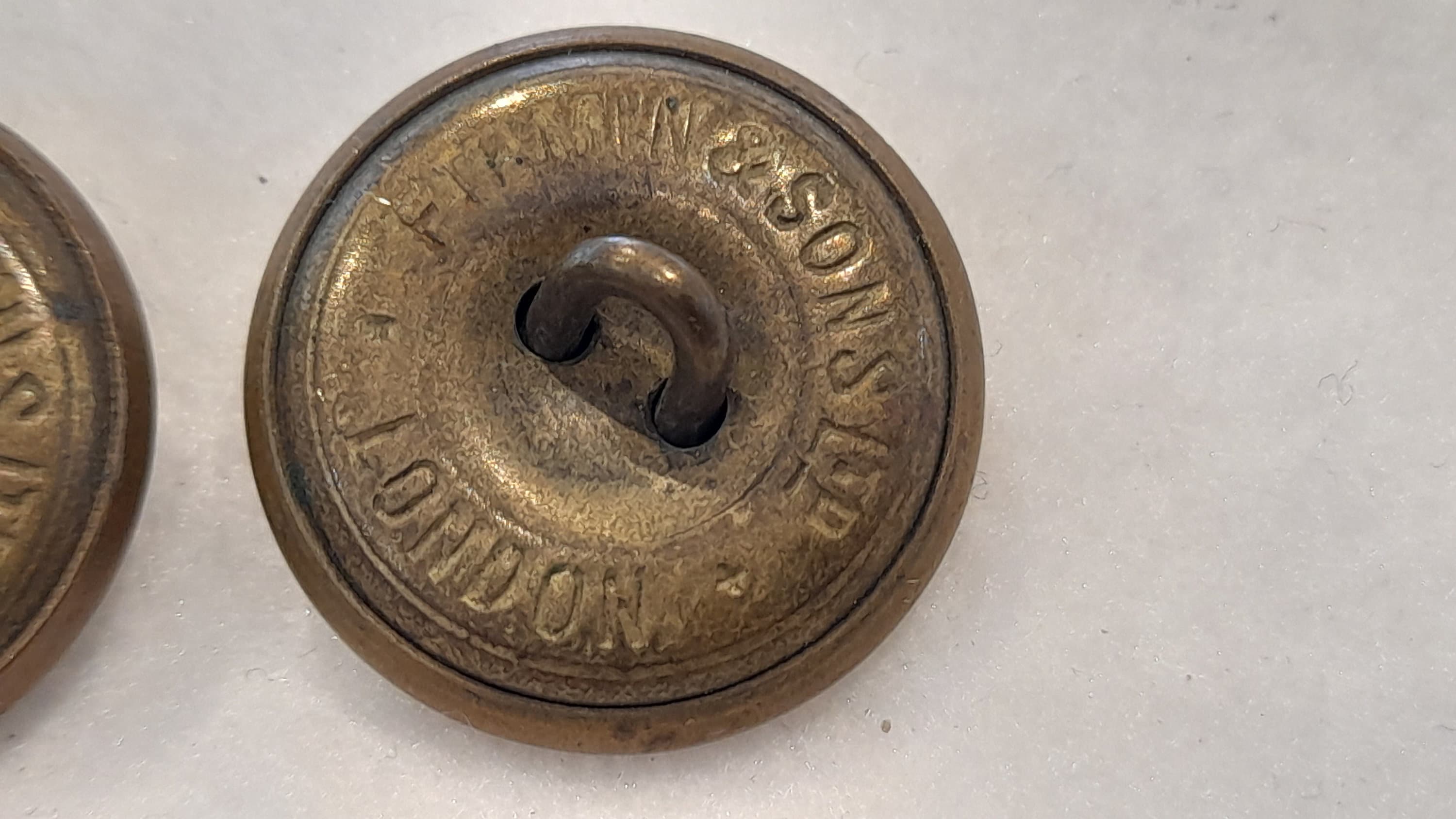 2 X Antique Firmin & Sons London Brass Buttons Elaborate Coat - Etsy