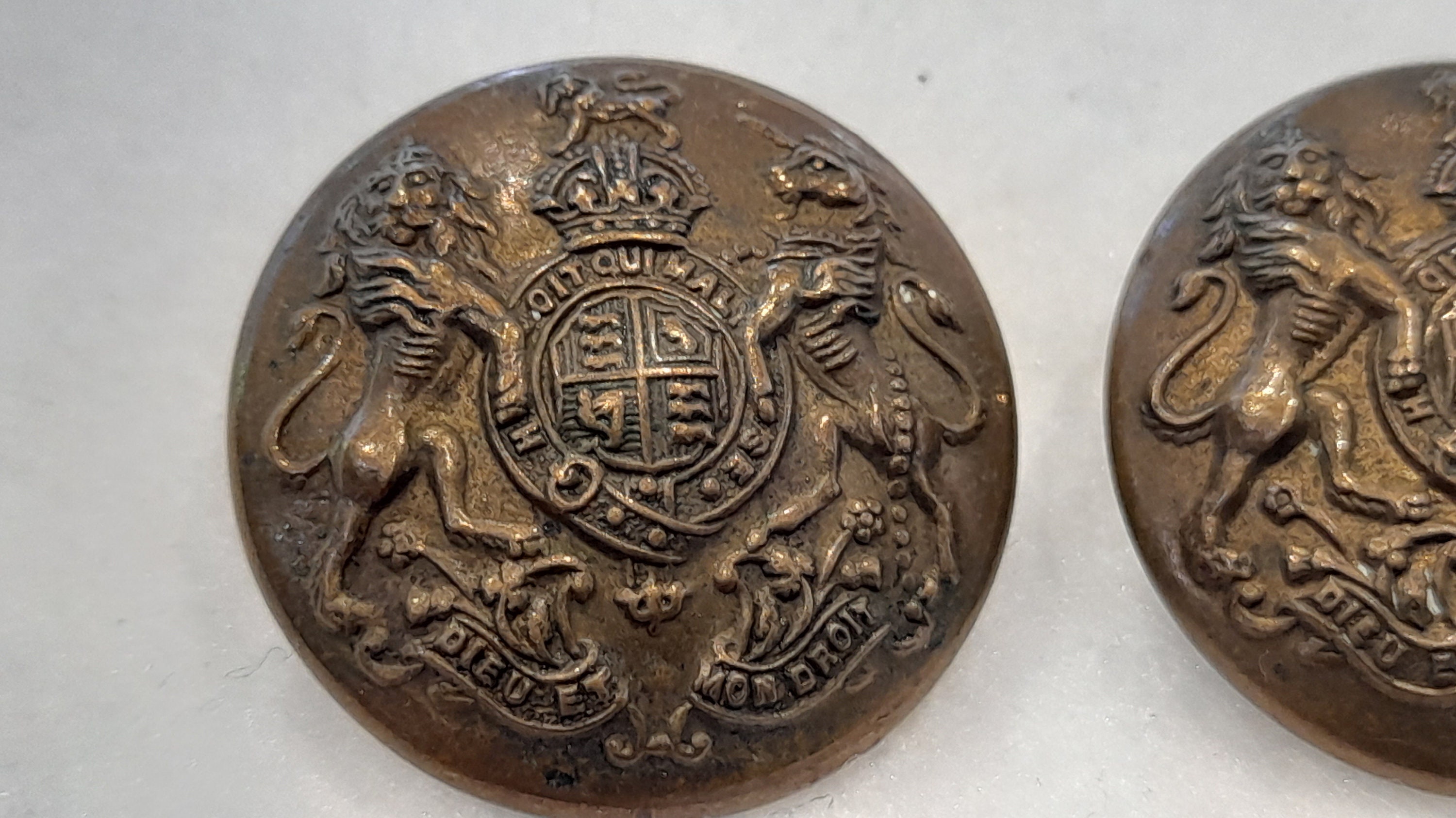 2 X Antique Firmin & Sons London Brass Buttons Elaborate Coat - Etsy