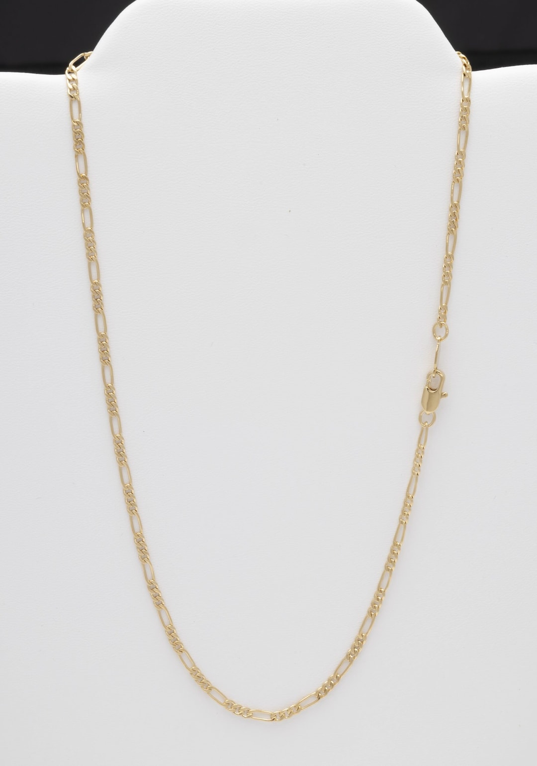 Italian Figaro Chain, 24k Quality Gold Heavy Layered Chain - Etsy