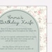 Personalized Birthday Knife Poem | First Birthday Cake Knife Poem ...