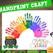 St. Patricks Day Handprint Activity| St Patricks Rainbow Handprint ...