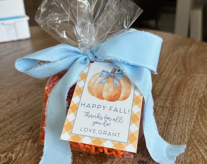 Printable Fall Gift Tags, Instant Download, Happy Fall Gift Tags, Hello ...