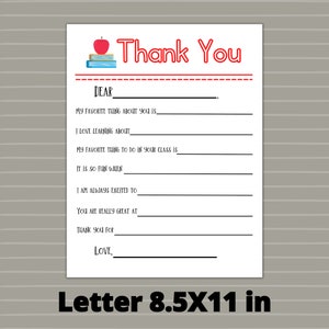 Teacher Appreciation Week | Writing Printable | Writing Worksheet for ...