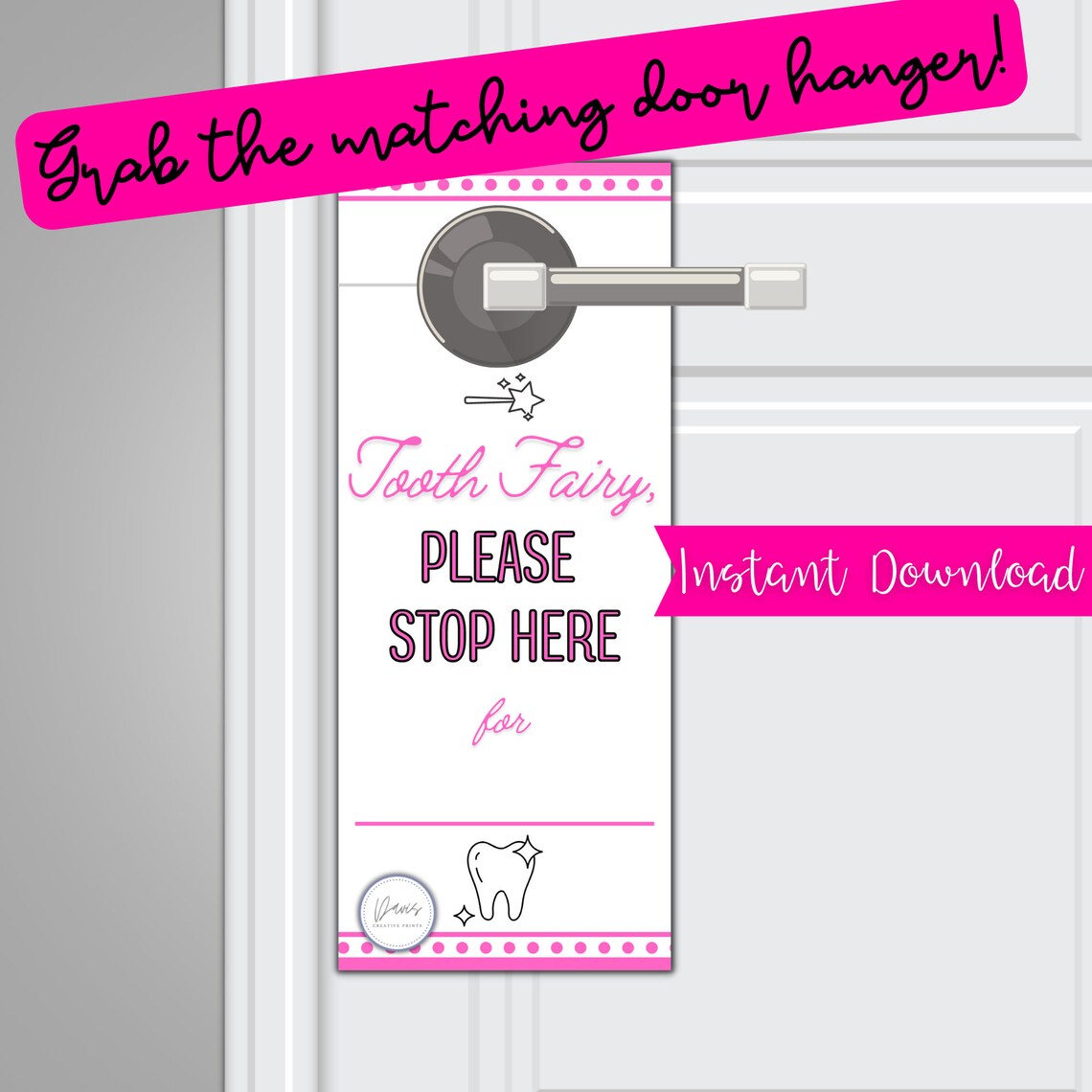 Printable Pink Tooth Fairy Receipt Tooth Fairy Receipt - Etsy