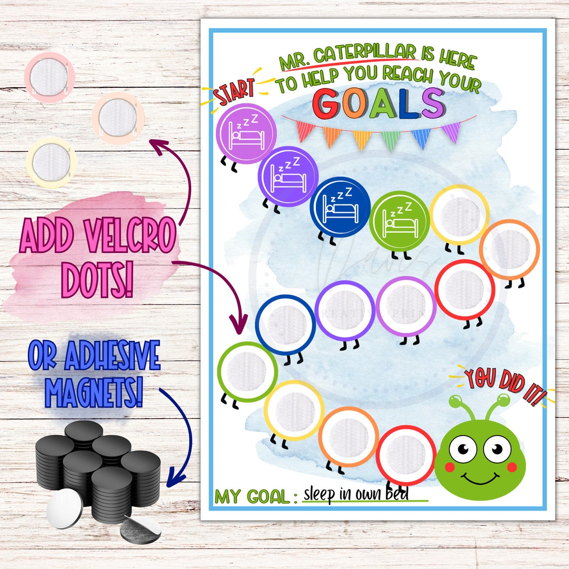 Kids Goal Tracker Task Tracker Progress Tracker Chore Tracker Potty ...