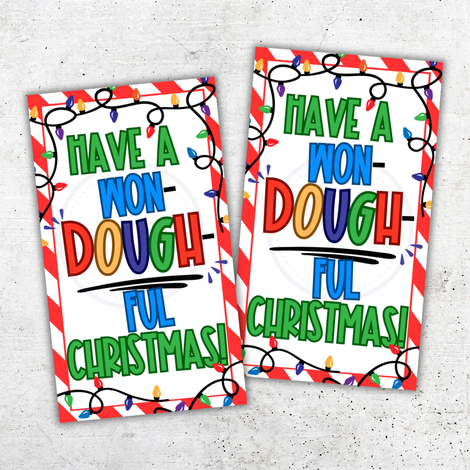 Christmas Play Dough Gift Tag | Printable Holiday Favor (PDF) - Etsy