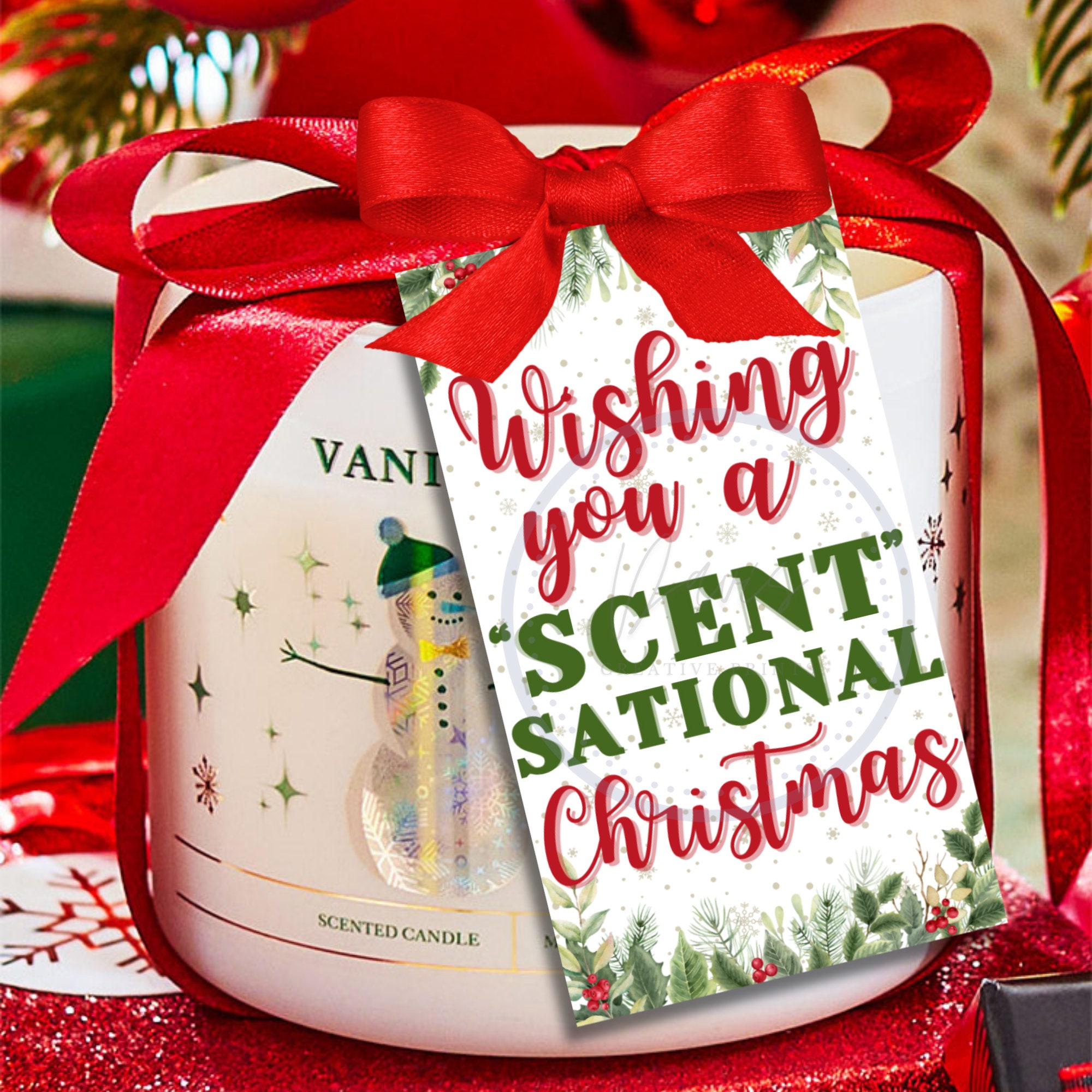 Wishing You a Scentsational Christmas | Christmas Tag for Candles ...