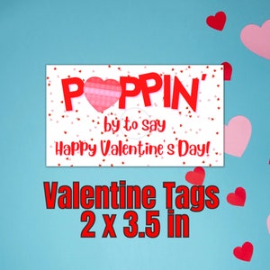 Valentine’s Day Gift Tags| Valentine Cards| Poppin By| Pop It Tags ...