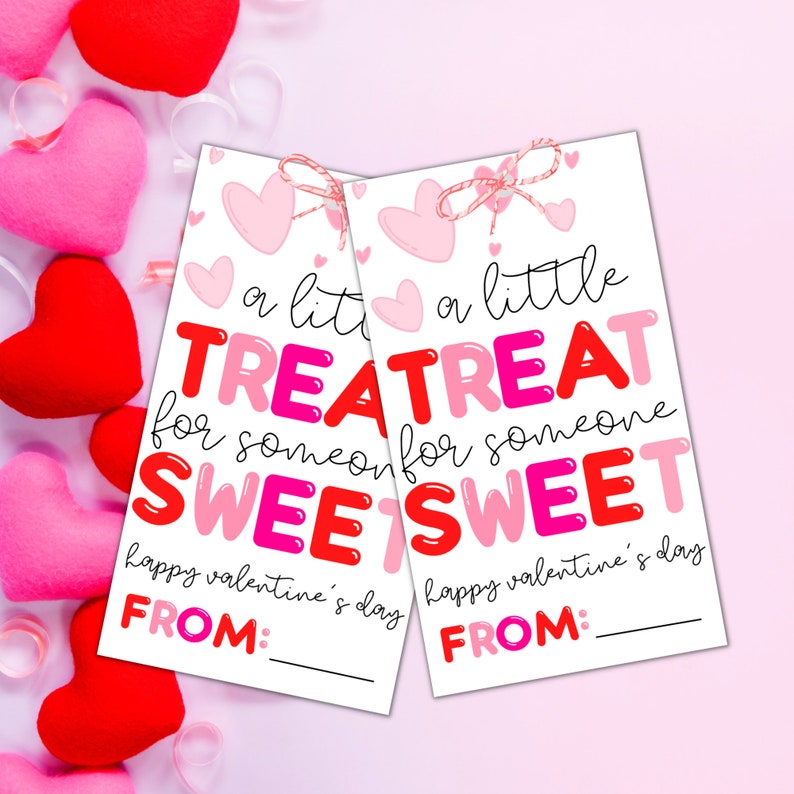 Valentines Day Gift Tags Valentine Cards A Little Treat for Someone ...
