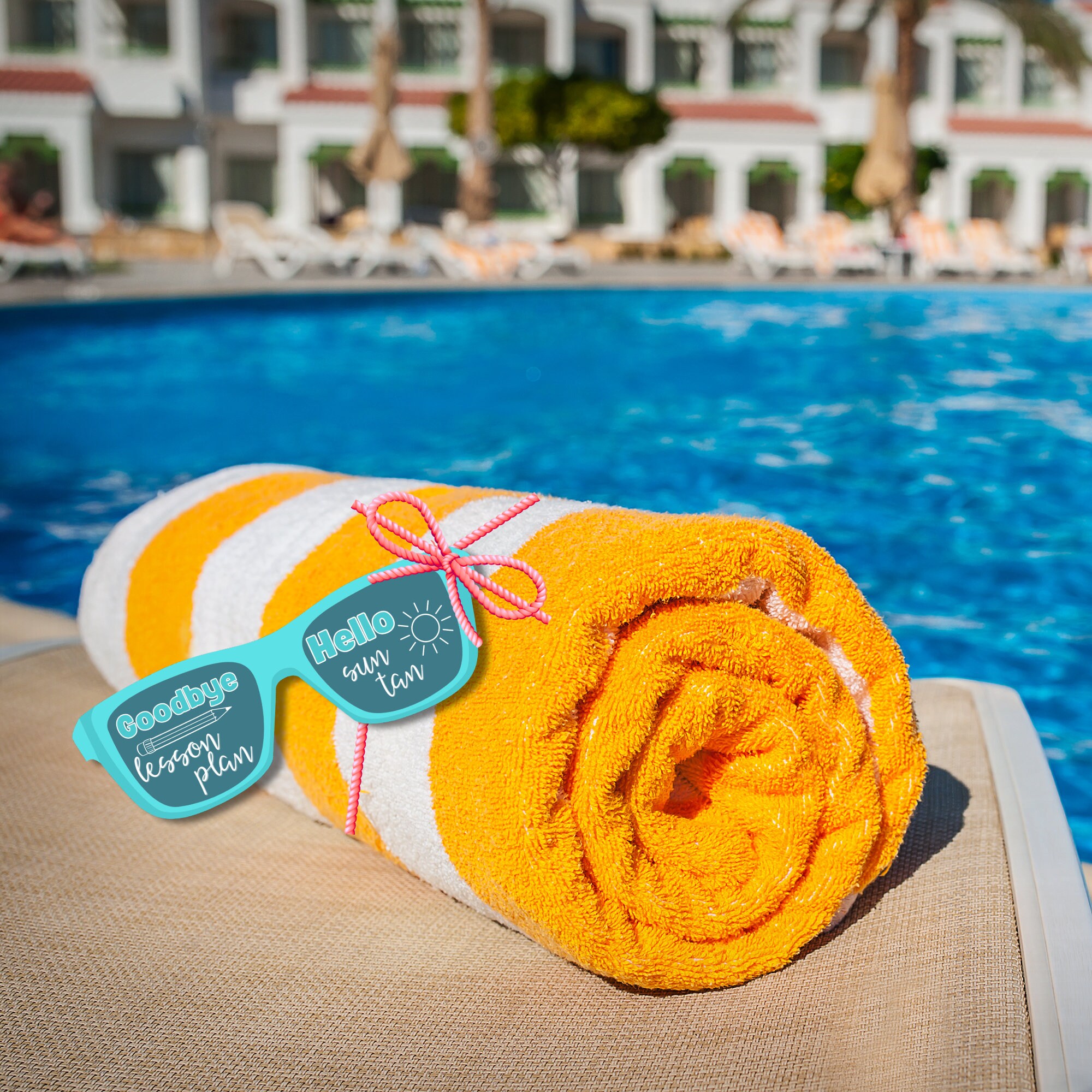 End of the Year Teacher Gift Goodbye Lesson Plan Hello Sun Tan Beach ...