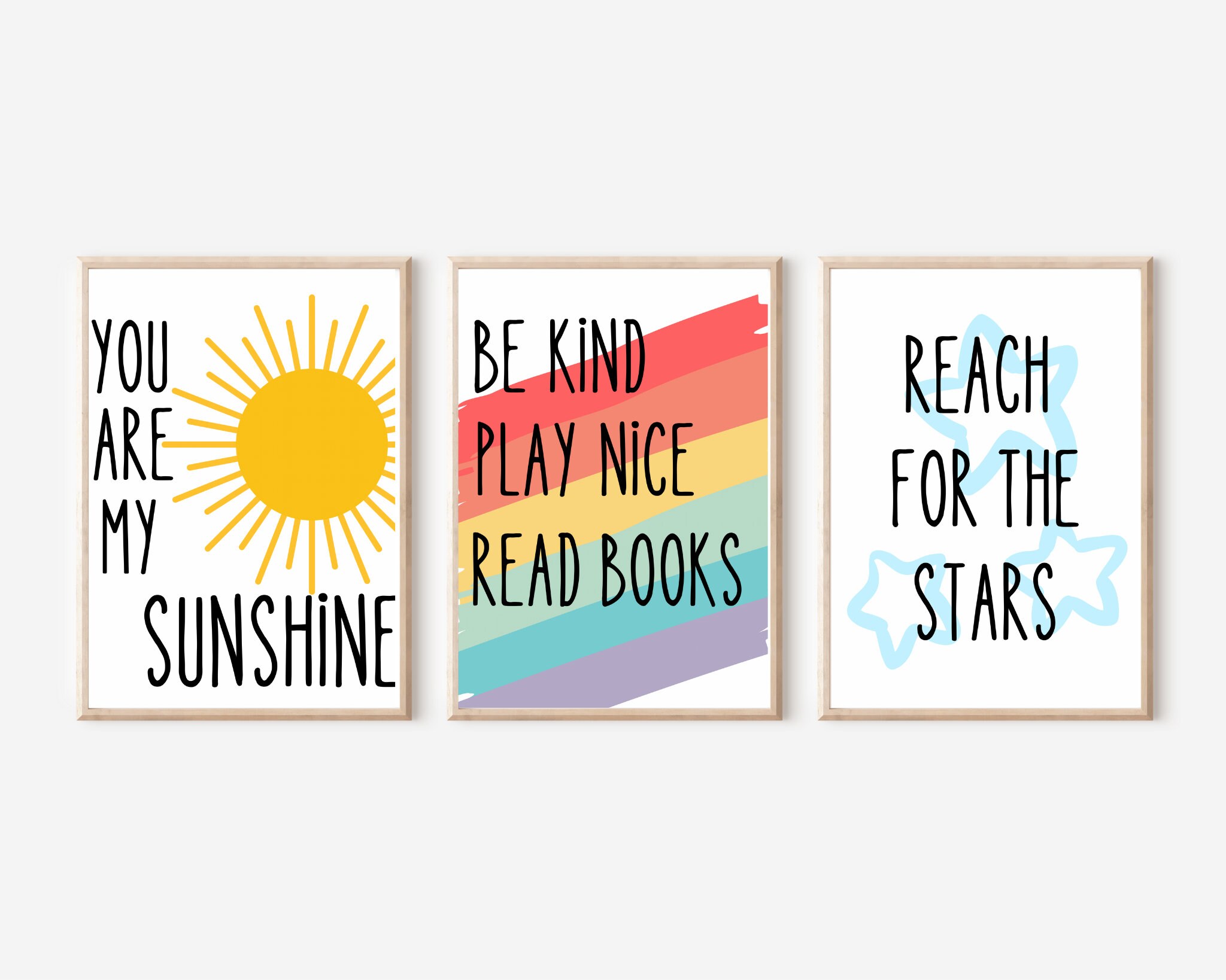 Playroom Wall Decor, Set of 3, Playroom Wall Art, Playroom Prints ...