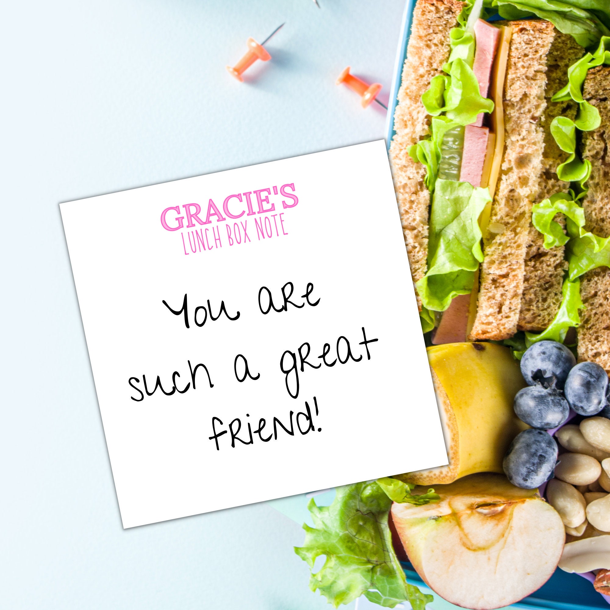 Lunch Box Notes| Personalized School Notes| Back to School| Lunch Box ...