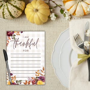 I Am Thankful for Cards | Thanksgiving Cards | Friendsgiving Cards ...