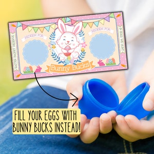 Bunny Bucks | Easter Printable | Easter Basket Play Money | Easter Egg ...