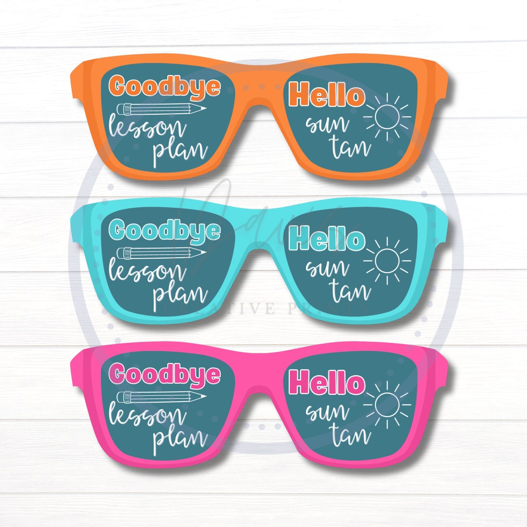 End of the Year Teacher Gift| Goodbye Lesson Plan| Hello Sun Tan| Beach ...