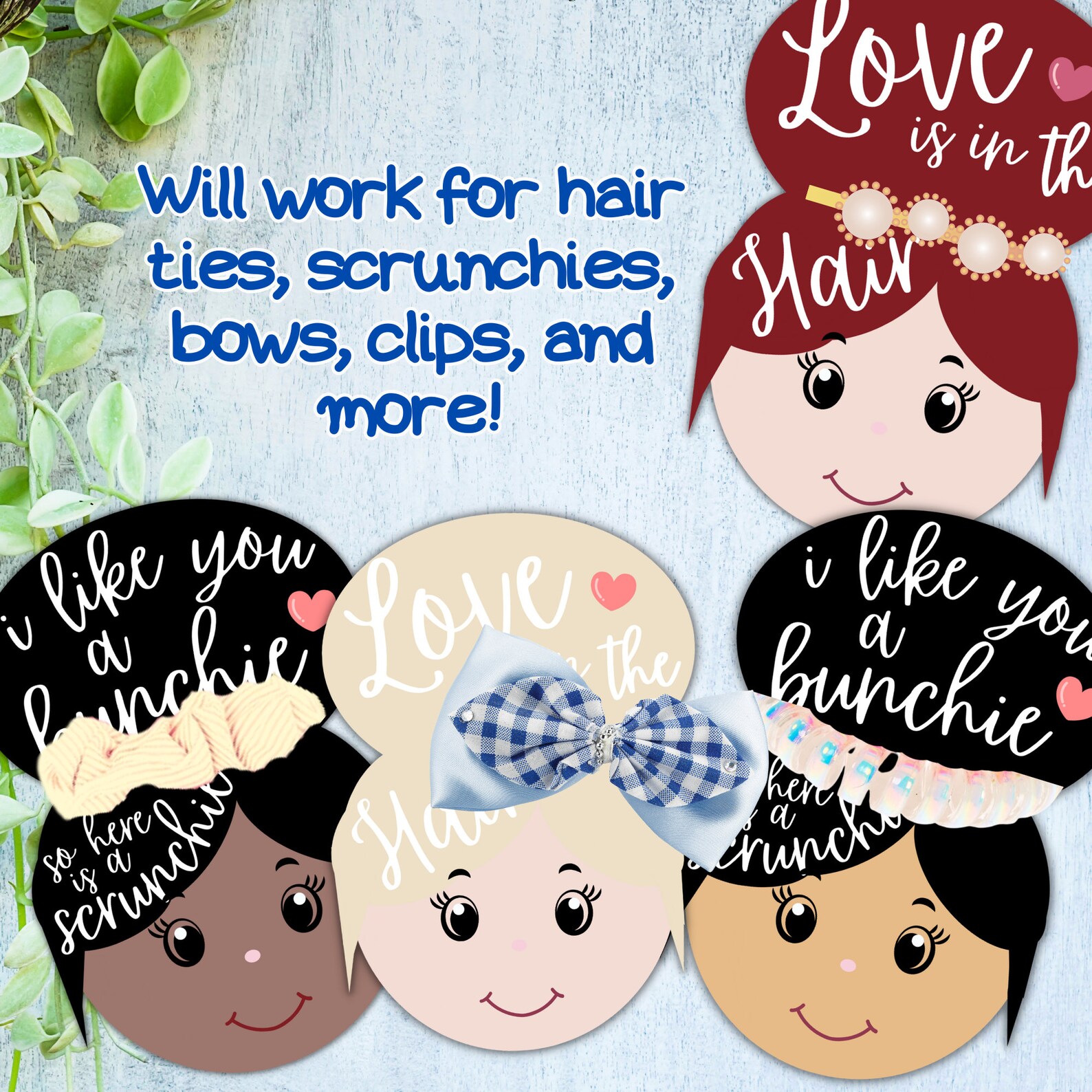 Scrunchie Party Favors Love is in the Hair Hair Tie Party Favors Hair ...