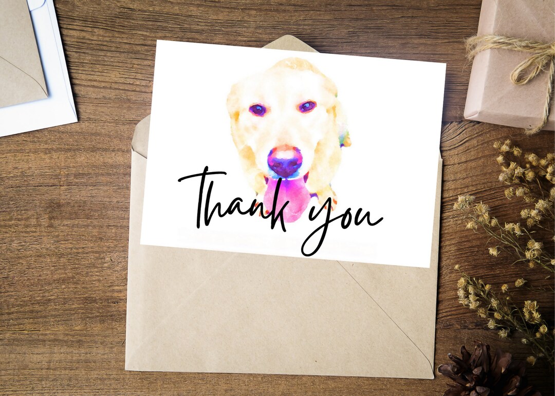 Thank You Card Custom Print Note Card Printable Stationary - Etsy