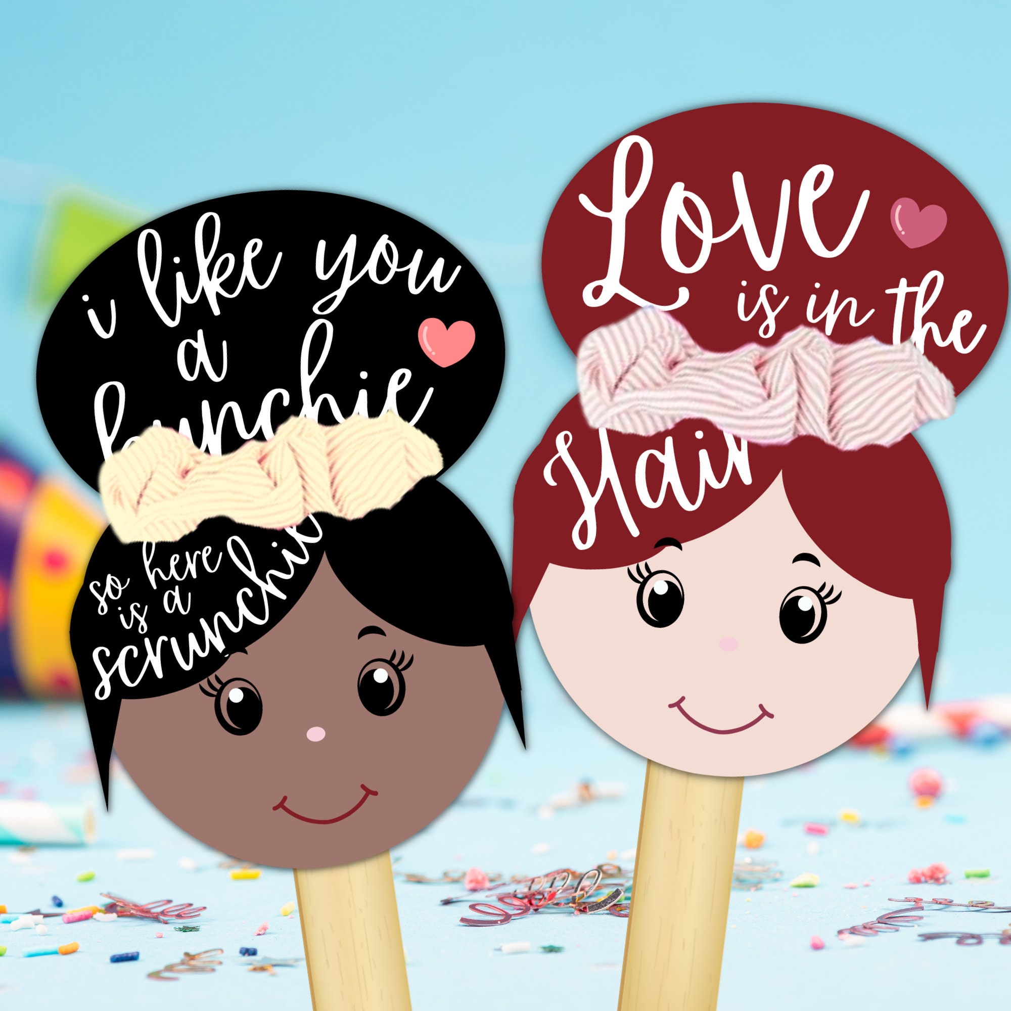 Scrunchie Party Favors Love is in the Hair Hair Tie Party Favors Hair ...